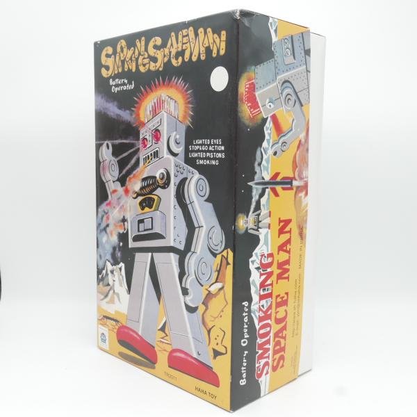 Robot - Smoking Spaceman - Battery Operated - vintage in box - Schylling