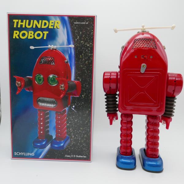 Robot - Thunder Robot -Battery Operated - Robot Métal vintage - Schylling