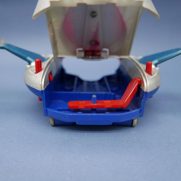 /Grendizer & saucer in original retro box - popy/mattel - vintage toy