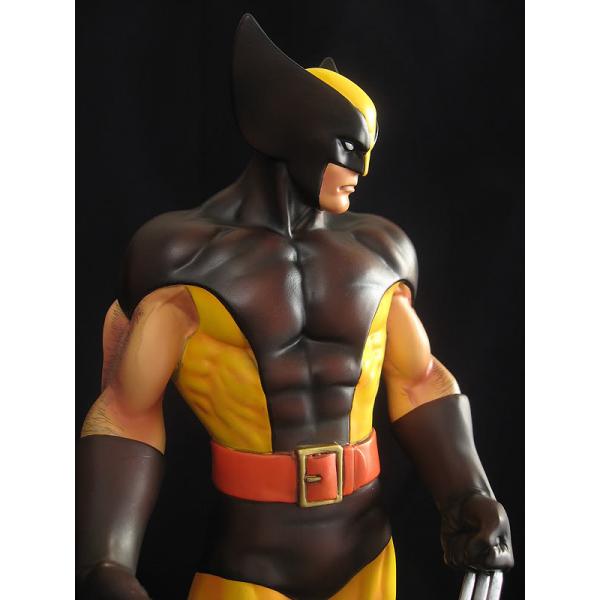 Wolverine Marvel statue résine - costume marron - Bowen - vintage