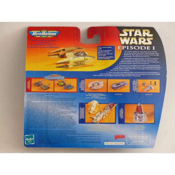star watrs micro machines retro - droid fighter - hasbro mint in box