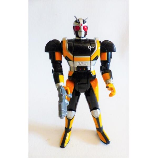 figurine masked rider super gold plastique - jouet retro en loose - Bandai